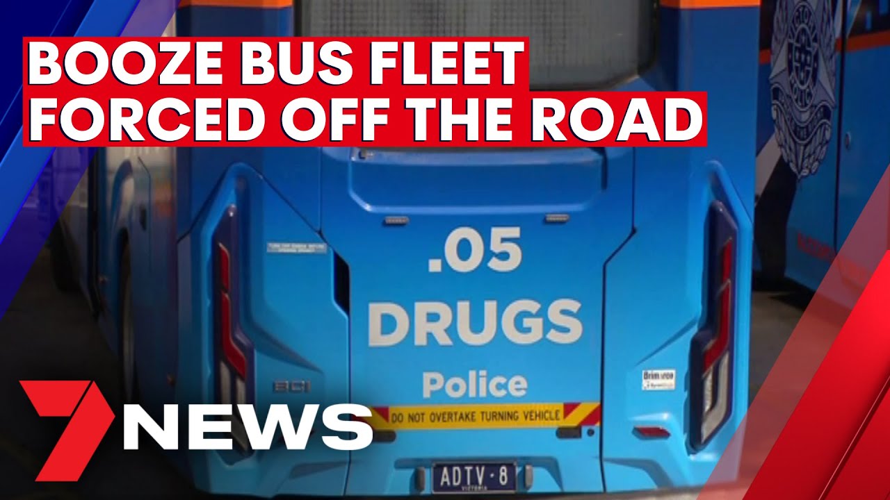 Victoria's booze bus fleet forced off the roads again | 7NEWS - The ...