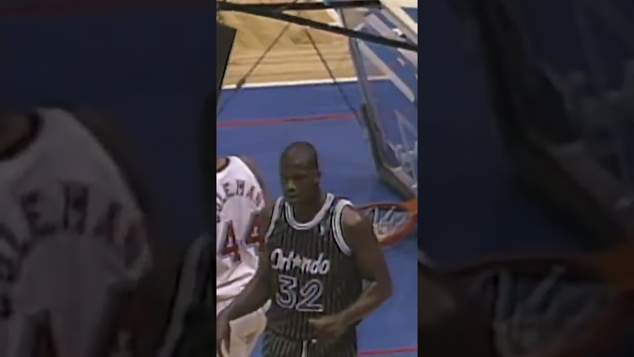 28 years ago, Shaq DESTROYED the rim in New Jersey #Shorts - The Global ...