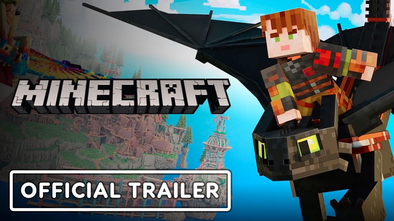 Minecraft - Official How to Train Your Dragon DLC Trailer - The Global ...