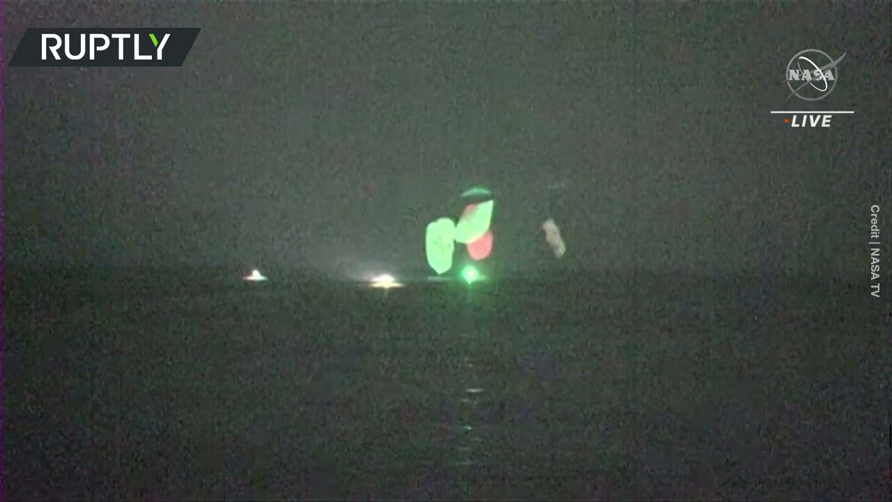 SpaceX Crew Dragon returns to Earth, making first night-time splashdown ...