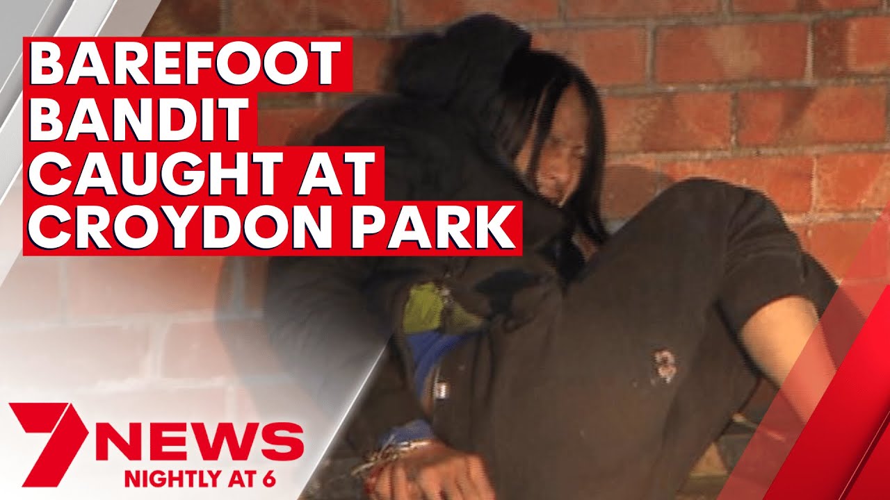 Barefoot bandit arrested after rooftop chase at Croydon Park | 7NEWS ...