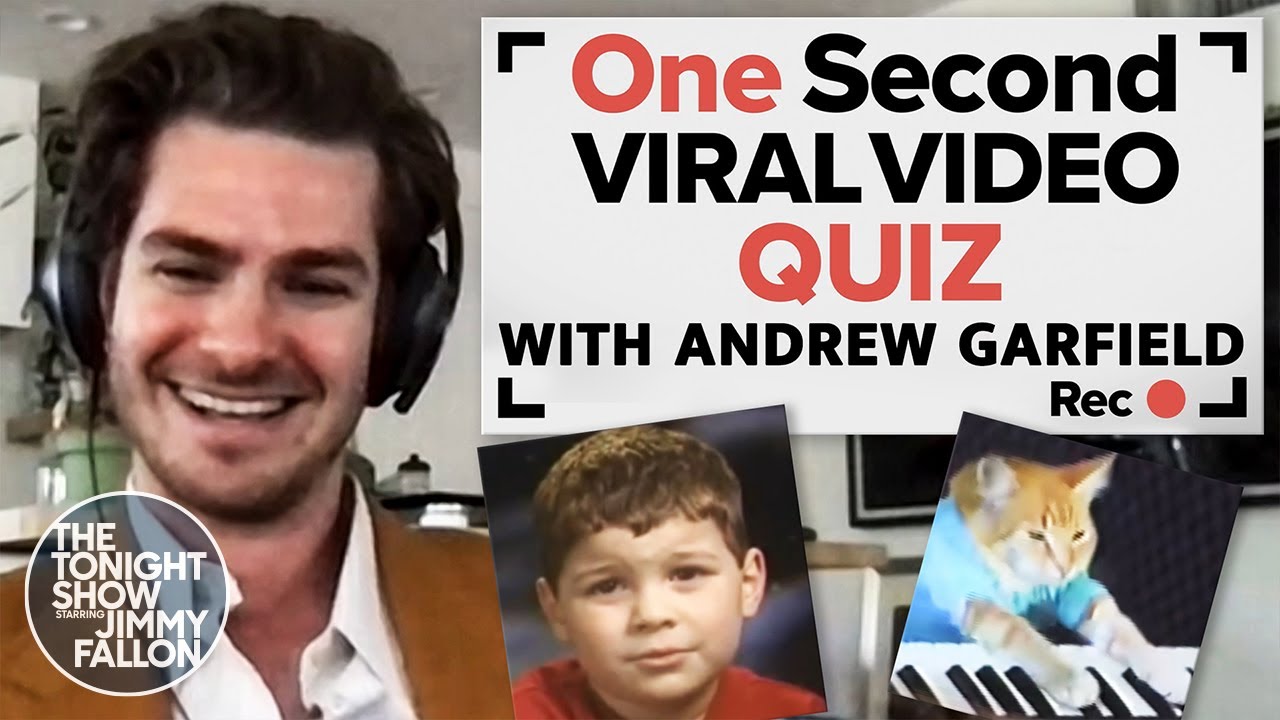 Andrew Garfield Takes the One-Second Viral Video Quiz | The Tonight ...