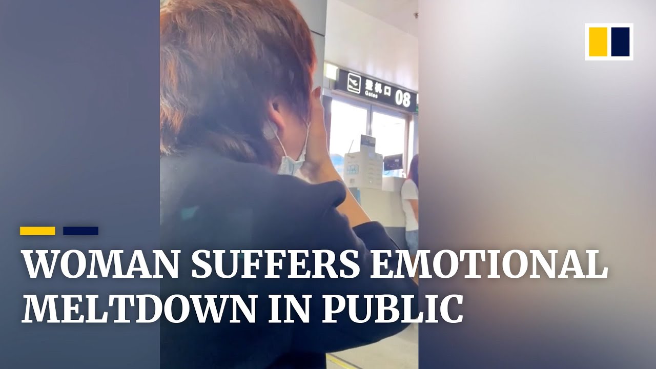 Woman suffers meltdown in public after delayed flight keeps her from ...