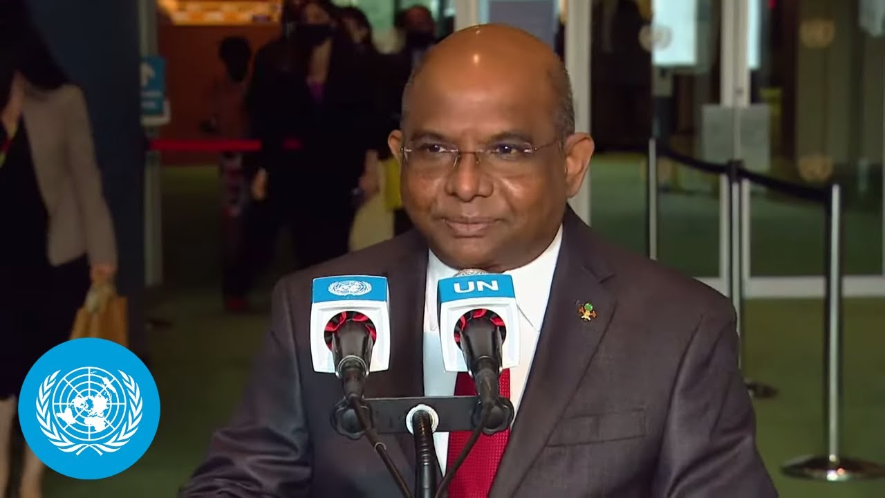 Maldives - President-elect of the General Assembly on his election ...