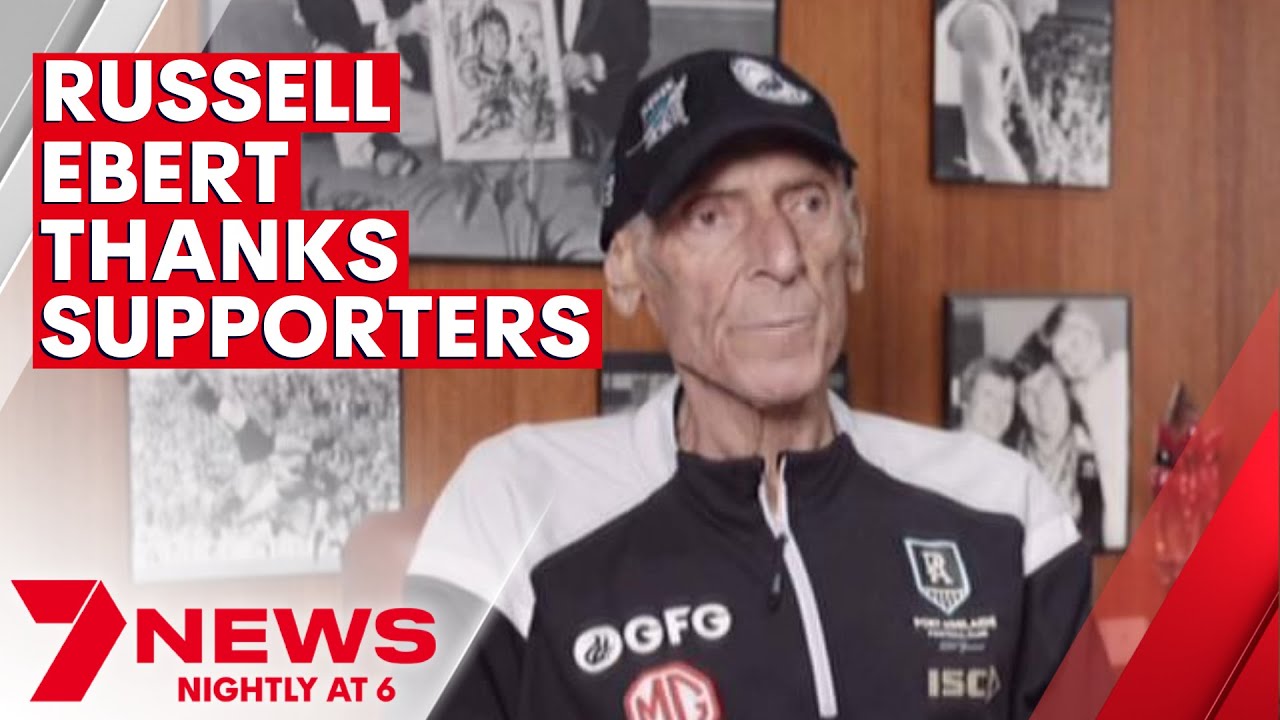 Russell Ebert thanks supporters as he speaks since leukemia diagnosis ...