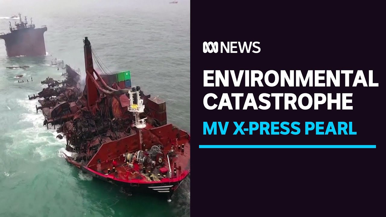 Oil spill fears as burnt-out chemical cargo ship sinks off Sri Lankan ...