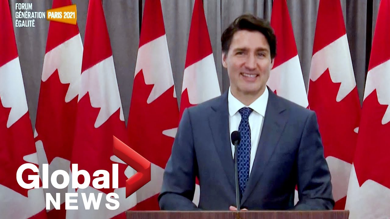 "This is a feminist generation:" Trudeau delivers remarks at Paris ...