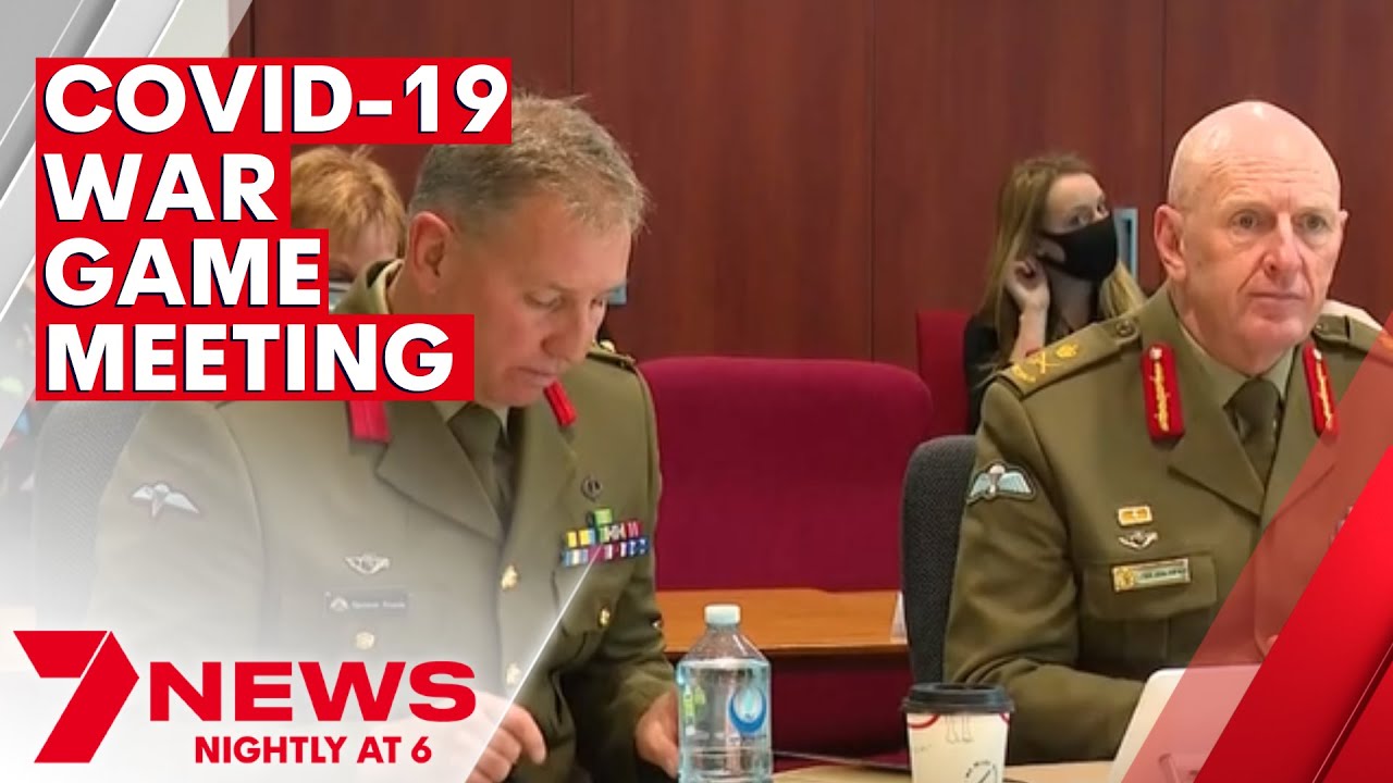 Lieutenant General John Frewen attends Australia's COVID-19 war game ...