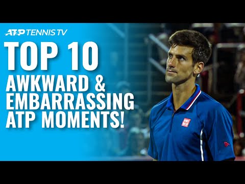 Top 10 Awkward & Embarrassing ATP Tennis Moments! 😬 - The Global Herald