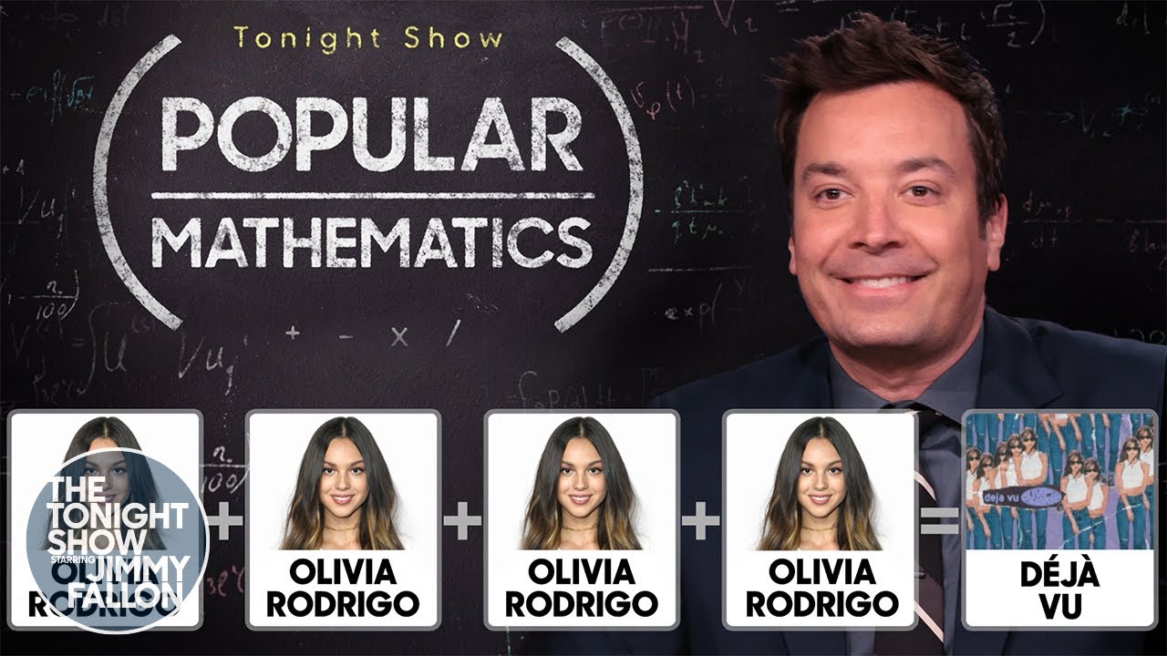 Popular Mathematics: Olivia Rodrigo, Déjà Vu | The Tonight Show ...