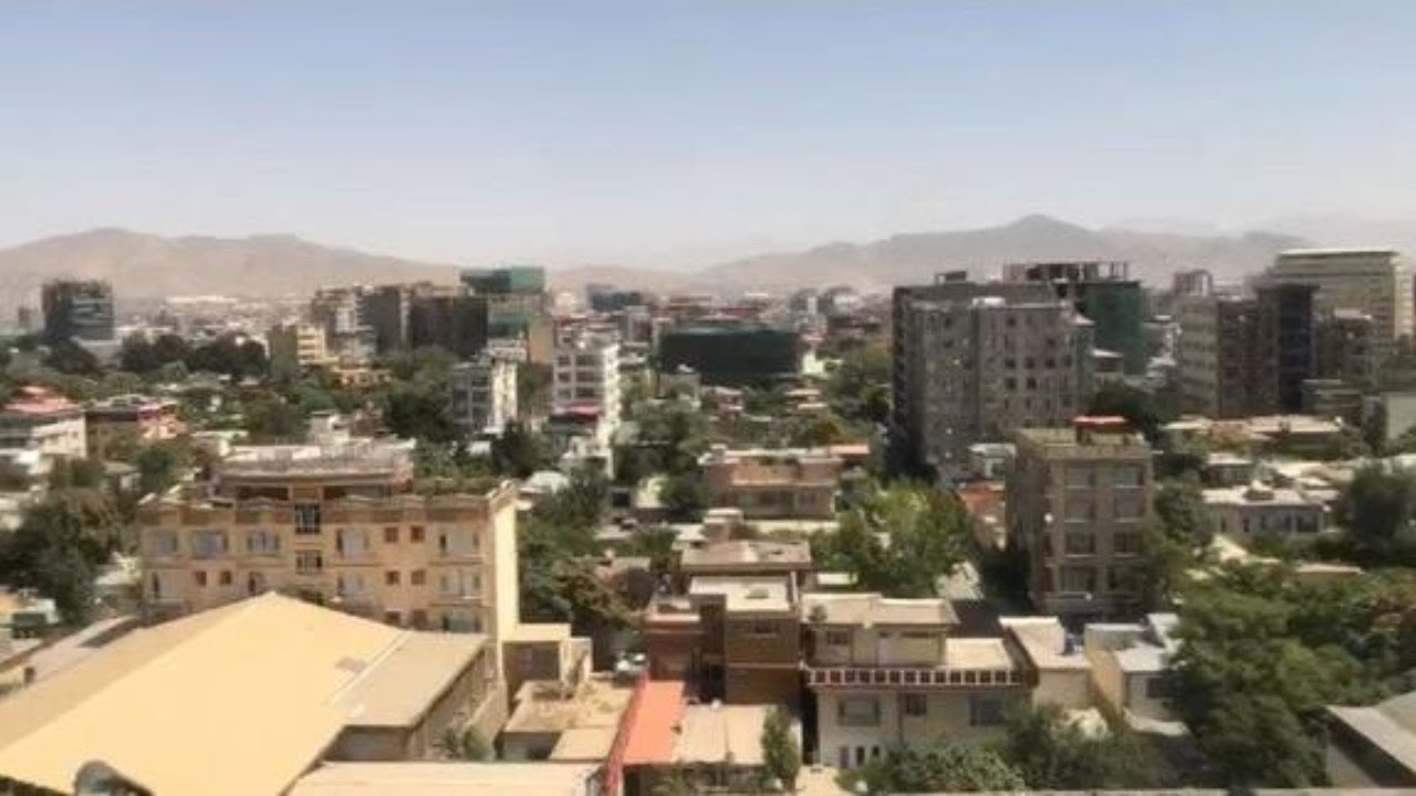 Skyline view of Kabul as Taliban regains control over country - The ...