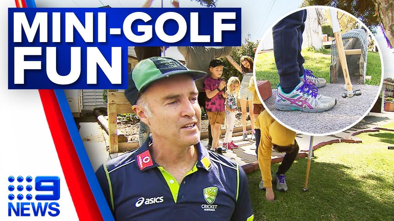 Melbourne nature strips transformed into mini-golf course | 9 News ...