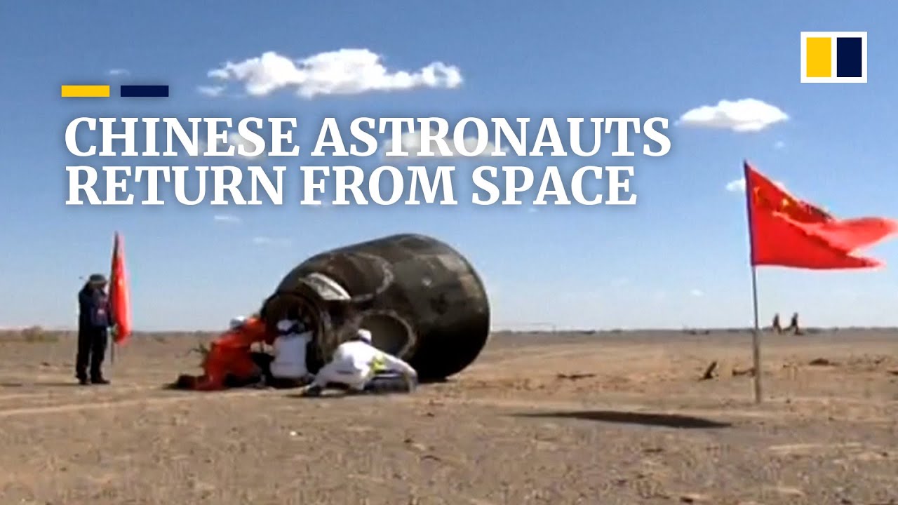 Chinese astronauts return to Earth in re-entry capsule from Tiangong ...