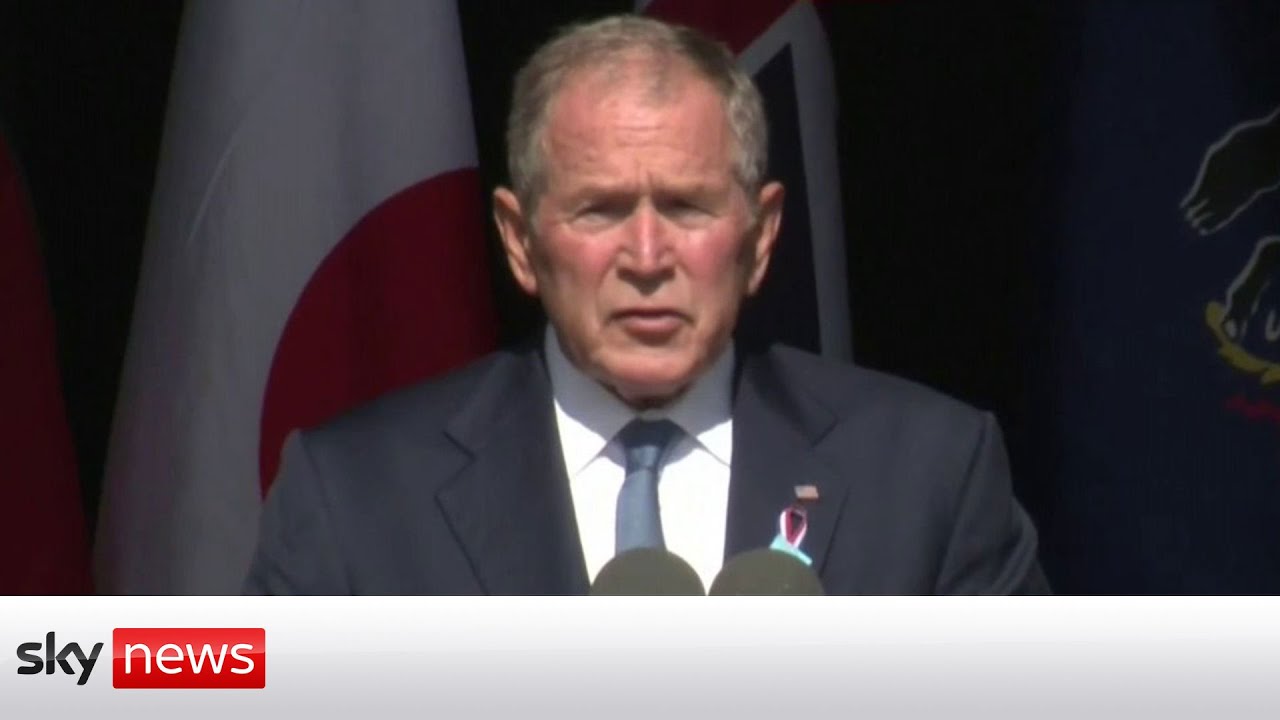 Former US President George W. Bush gives speech on 9/11 anniversary ...