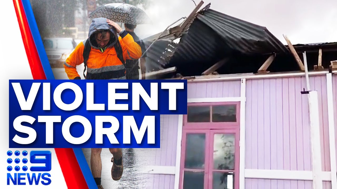 ‘Mini tornado’ rips through small Queensland town | 9 News Australia ...