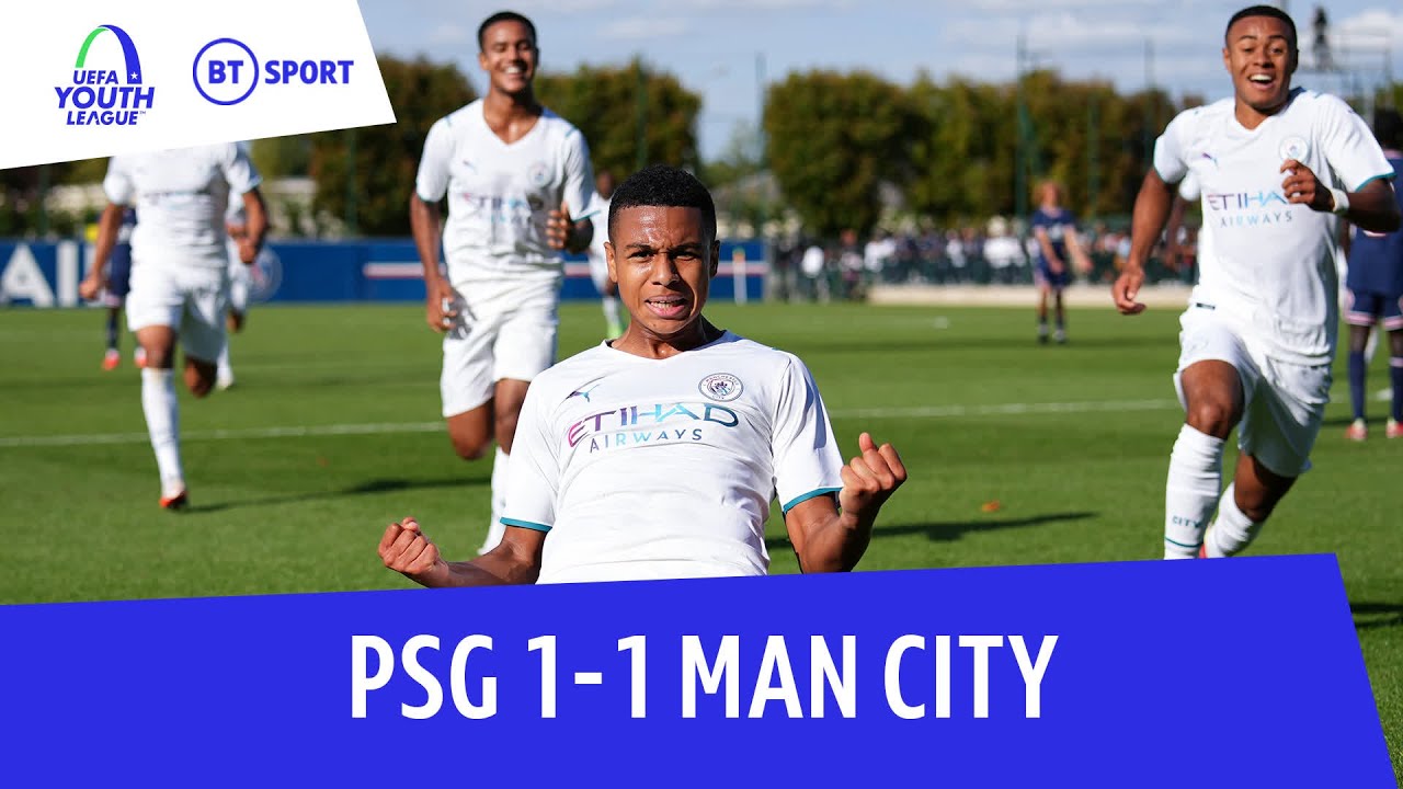 PSG U19s v Man City U19s (1-1) Xavi Simons earns hosts draw | UEFA ...