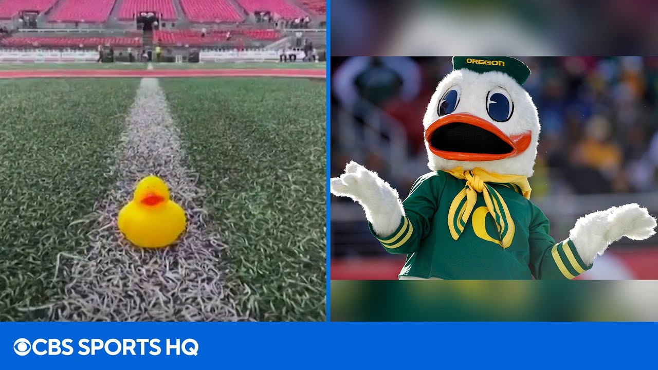 Oregon Trolls Ohio State by Placing a Rubber Duck at Midfield | CBS ...