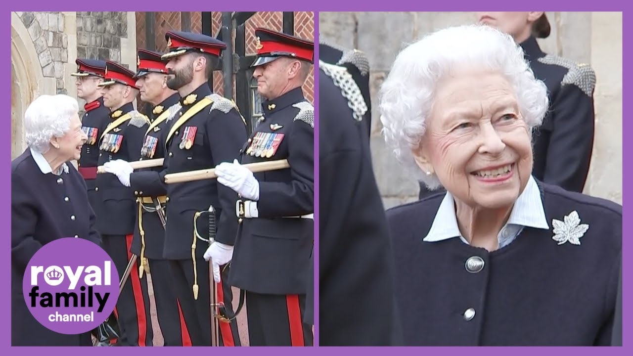The Queen Giggles with Canadian Officers 🤭 ️ - The Global Herald
