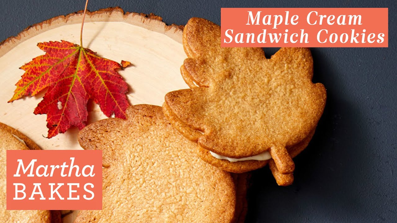 Martha Stewart's Maple Cream Sandwich Cookies | Martha Bakes Recipes ...