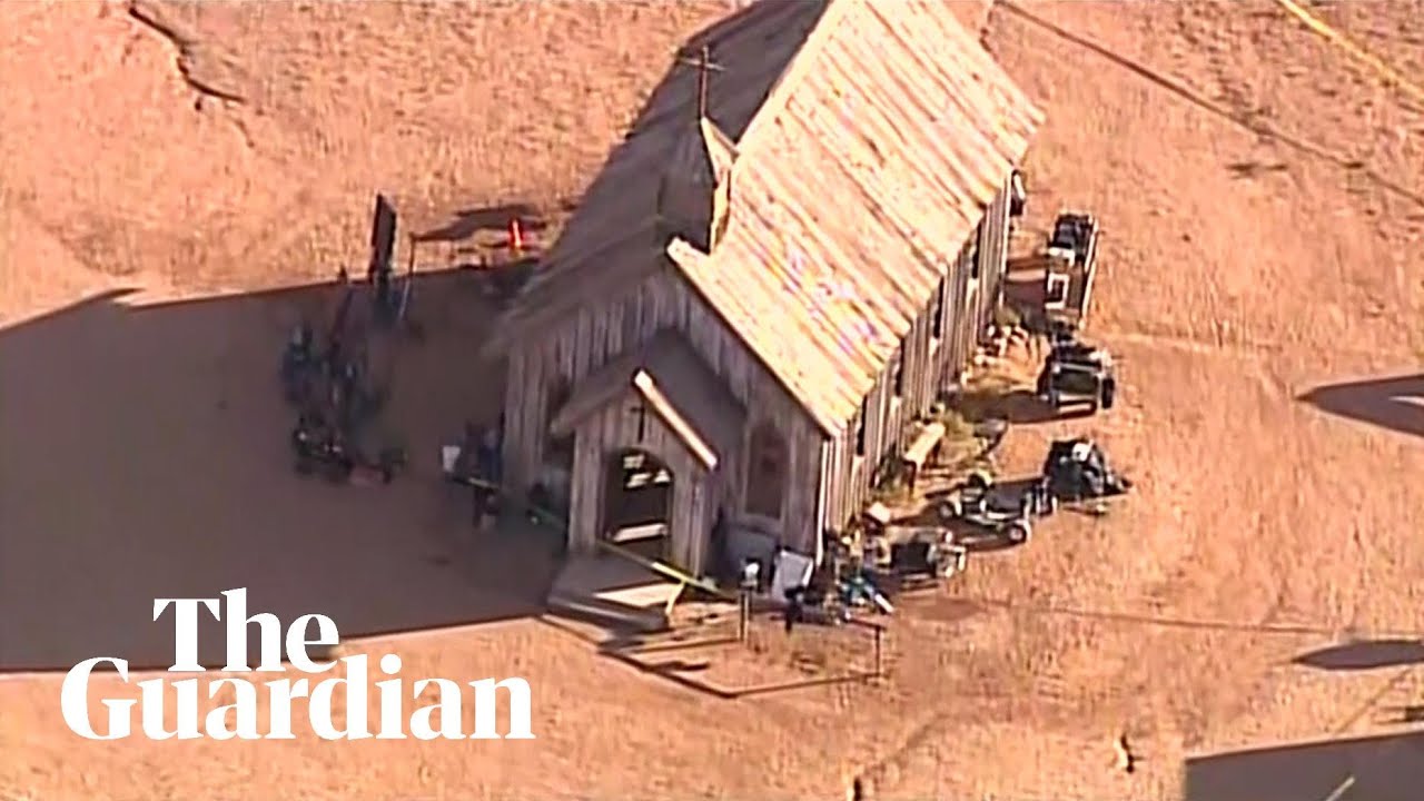 Aerial footage shows police presence at scene of Rust film set - The ...