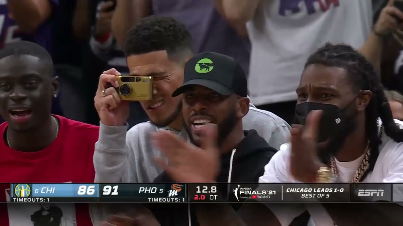 Devin Booker Brings Out Camera After Skylar Diggins CLUTCH Layup in OT ...