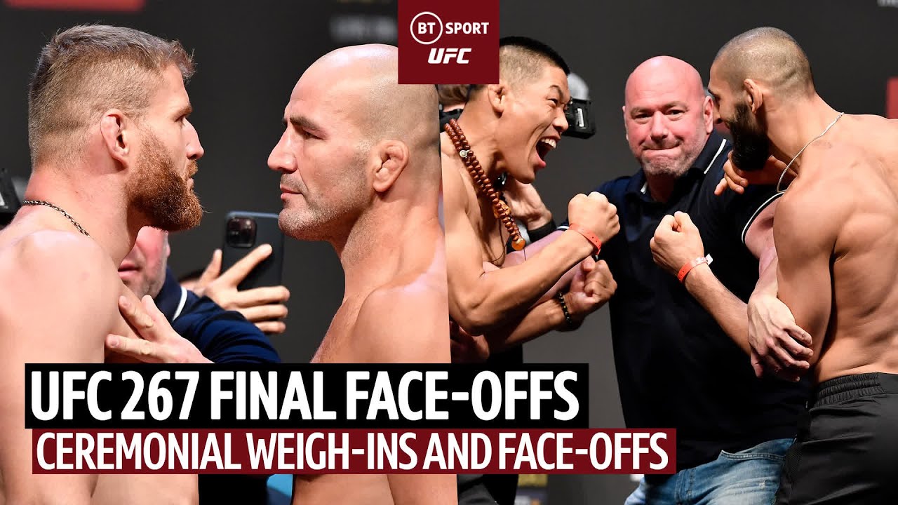 UFC 267 Ceremonial weigh-ins and Final Faceoffs! - The Global Herald