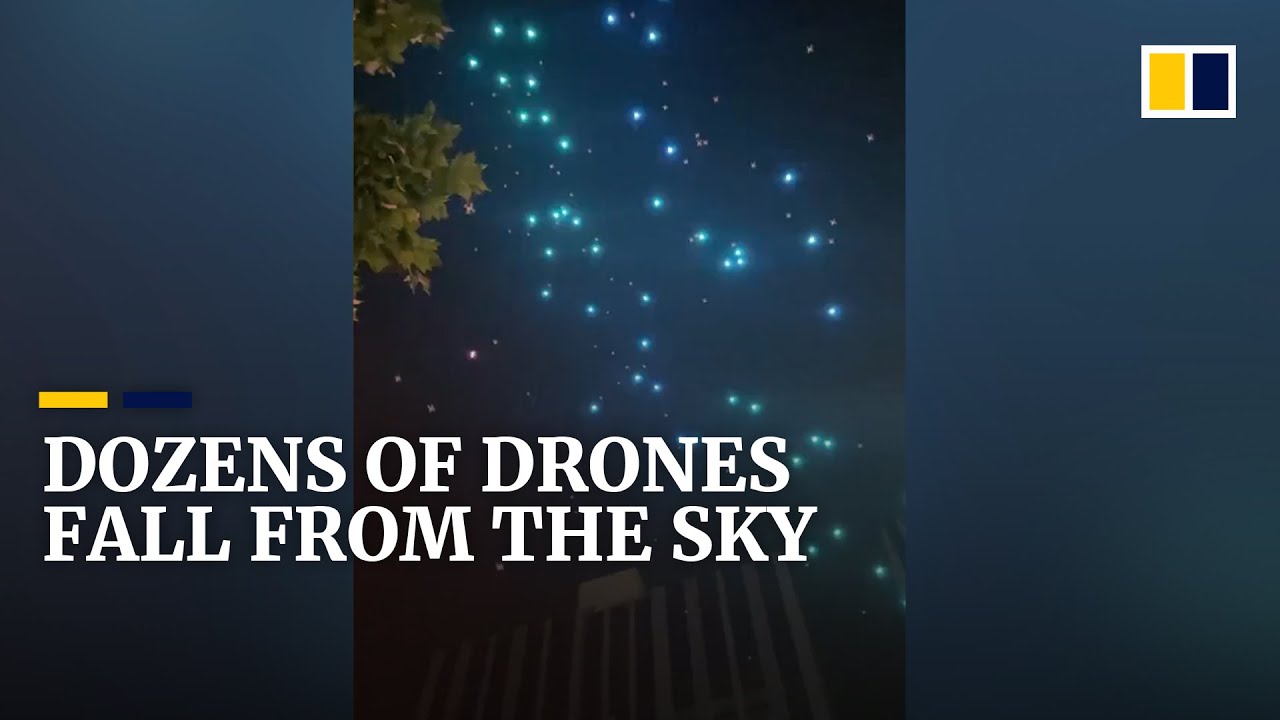 Dozens of drones fall from the sky during light show in China - The ...