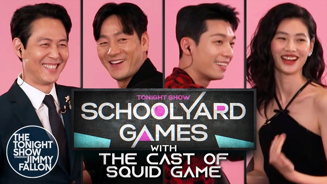 Schoolyard Games with the Cast of Squid Game | The Tonight Show ...