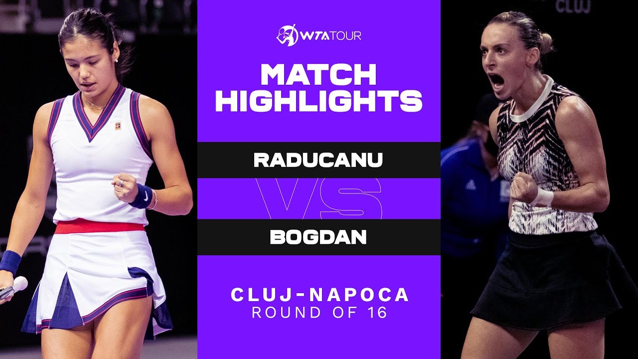 Emma Raducanu vs. Ana Bogdan | 2021 Cluj-Napoca Round of 16 | WTA Match ...