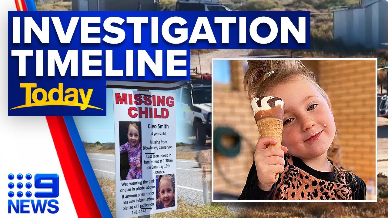 Timeline of the search for missing girl Cleo Smith | 9 News Australia ...