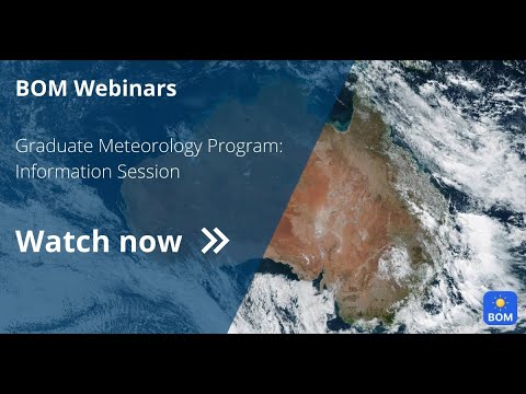 Australia Weather: BOM Webinars - Graduate Meteorology Program ...