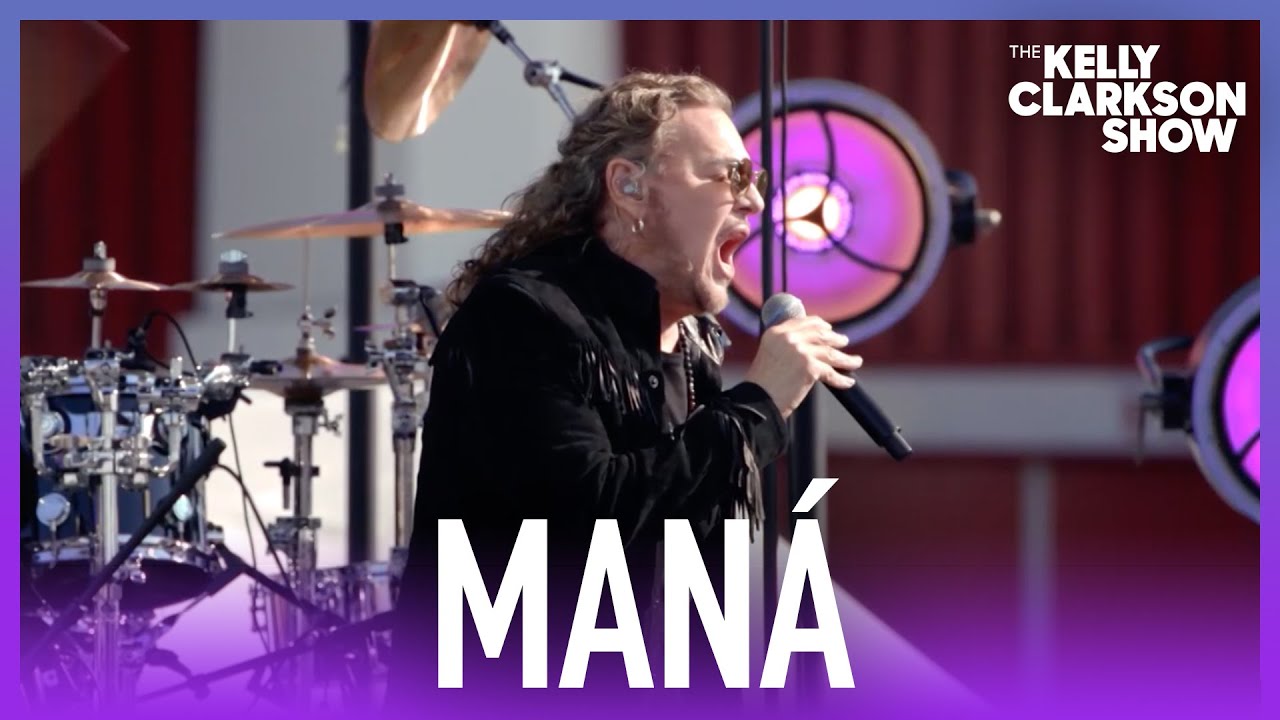 Maná Performs 'Clavado En Un Bar' On The Kelly Clarkson Show - The ...