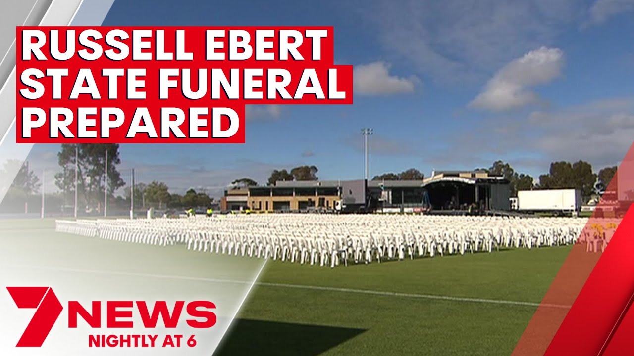 Preparations finalised at Alberton Oval for Russell Ebert state funeral ...