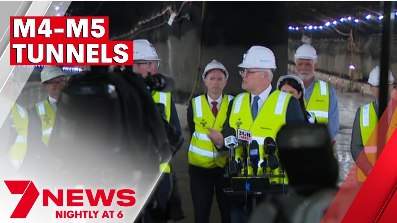 Final tunnelling breakthrough on the M4-M5 Link tunnels | 7NEWS - The ...