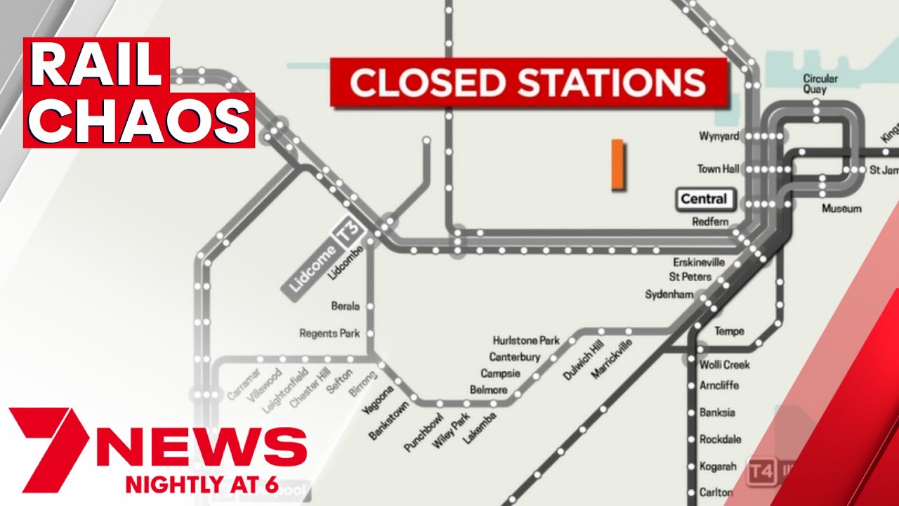 Bankstown train line impacted by the metro line upgrade | 7NEWS - The ...