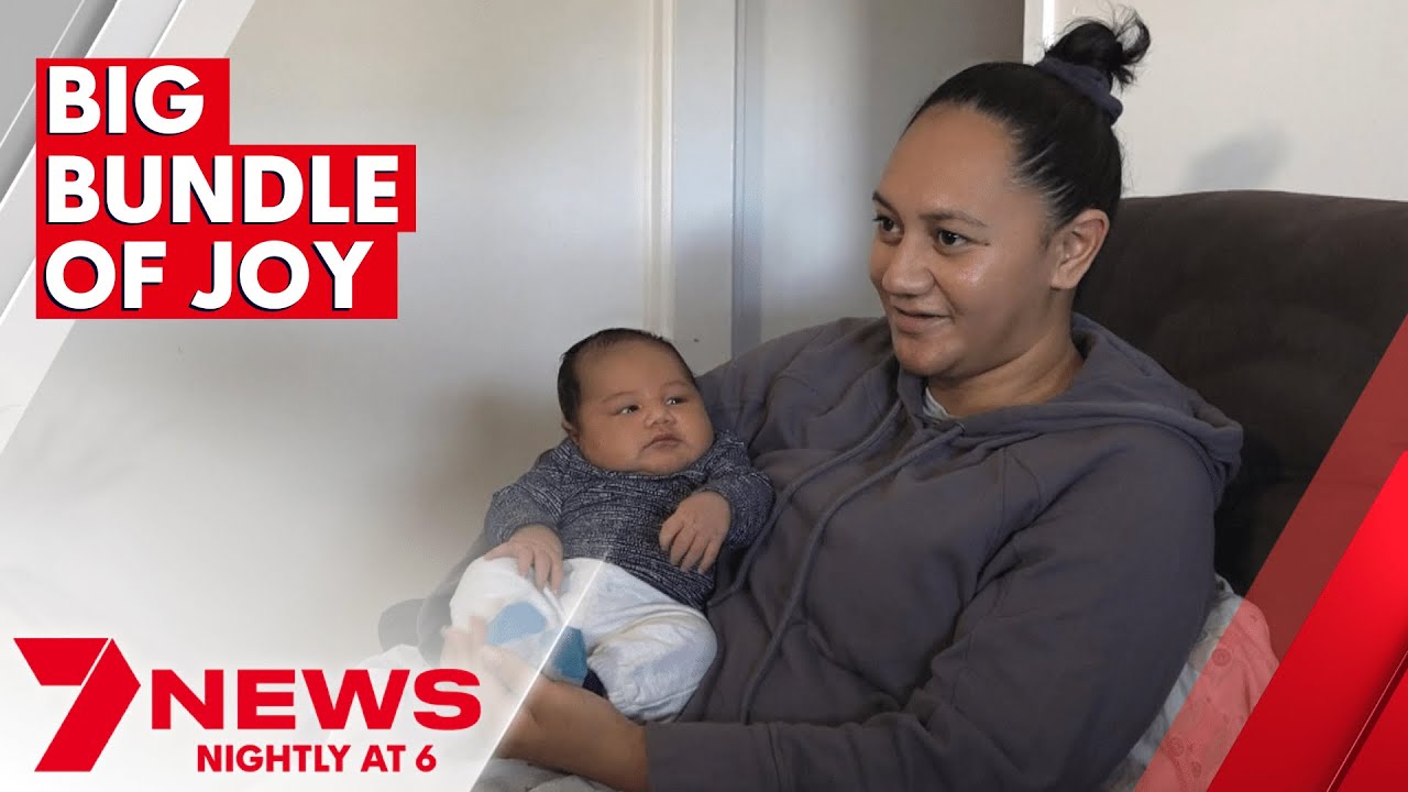 Victorian mum gives birth to big bundle of joy tipping scales at 5.7kg ...