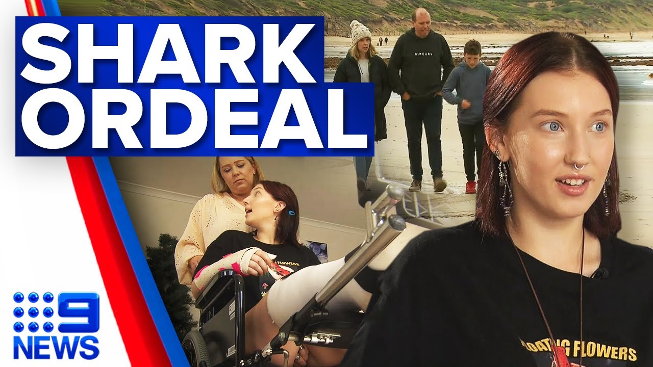 Geelong shark attack victim thanks strangers who saved her | 9 News ...