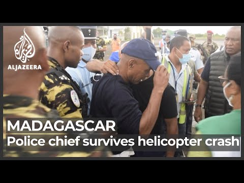 Madagascar police chief swims for 12 hours after helicopter crash - The ...