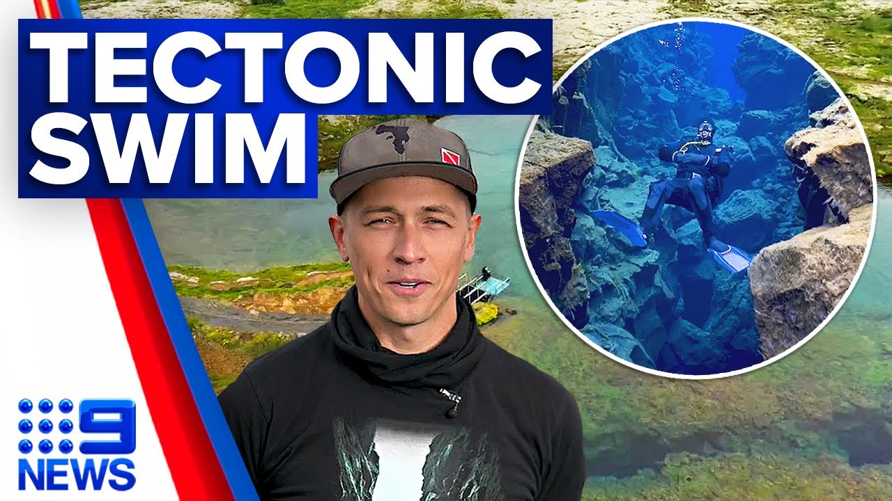 The place where you can swim between two continents | 9 News Australia ...
