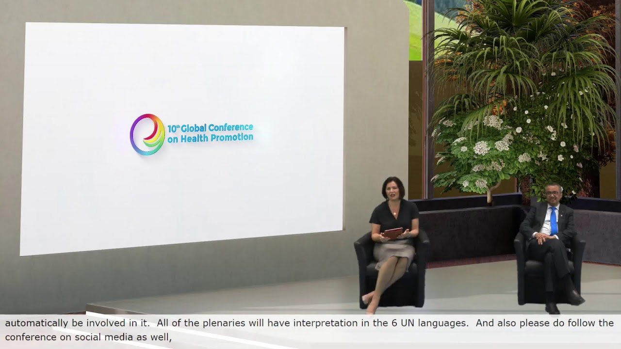 LIVE NOW: Opening of the 10th WHO Global Health Promotion Conference ...