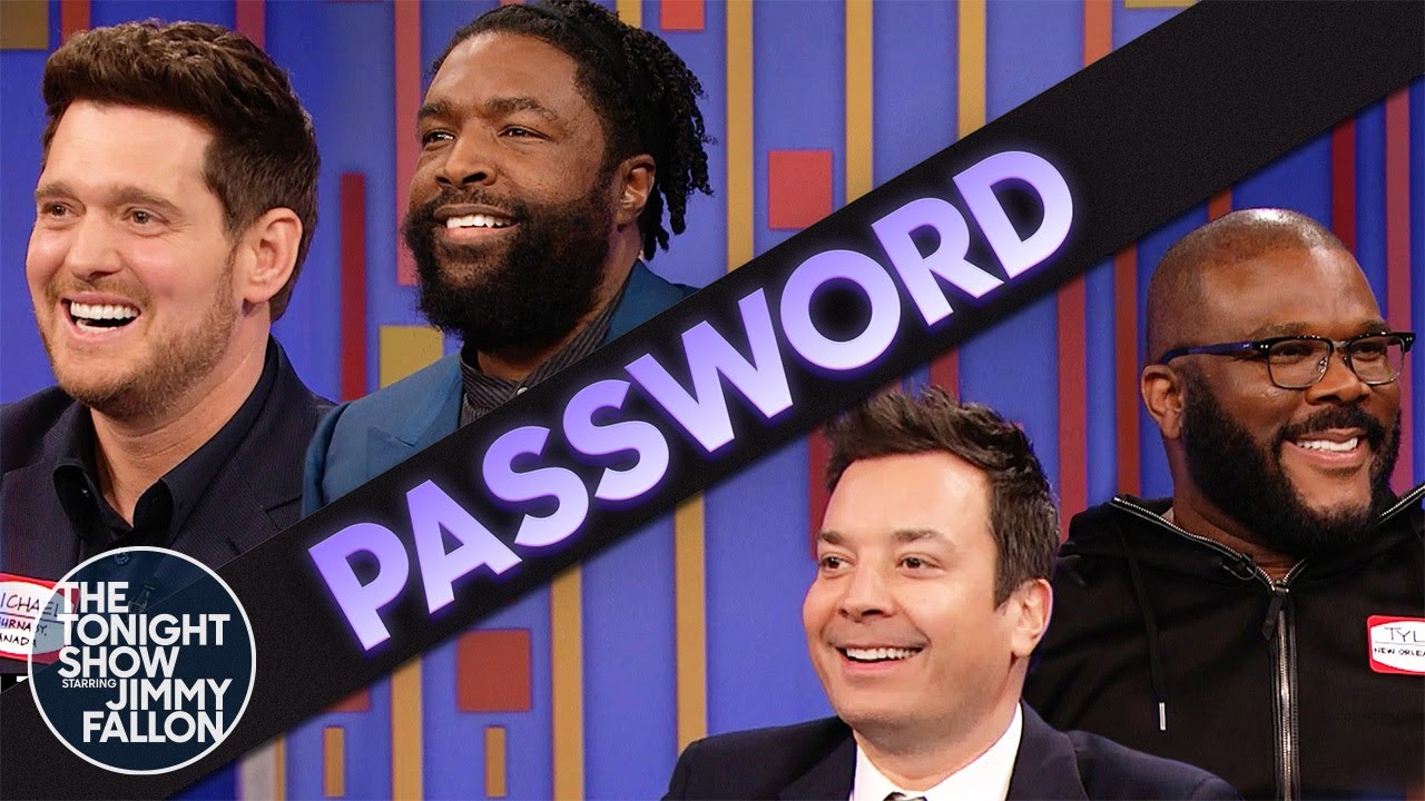 Password with Tyler Perry and Michael Bublé | The Tonight Show Starring ...