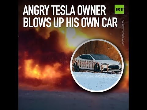 Extreme customer feedback | Tesla owner BLOWS UP own car - The Global ...