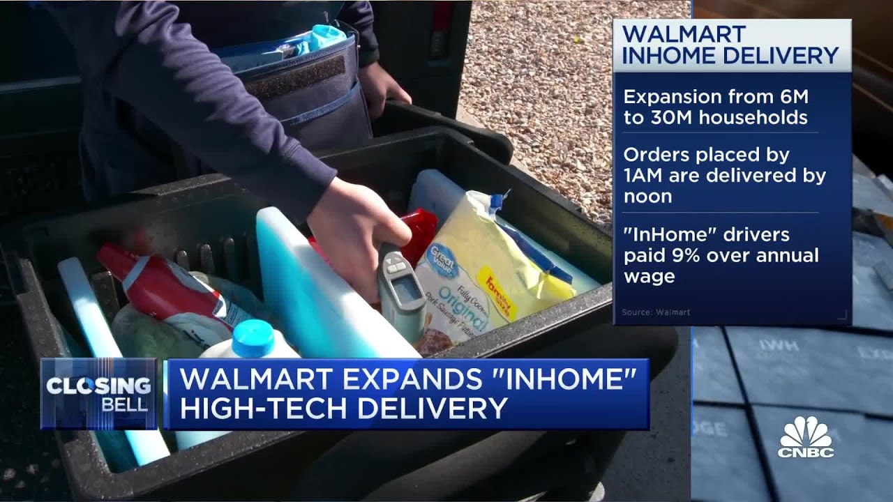 Walmart is expanding its "InHome" grocery delivery service to 30M homes ...