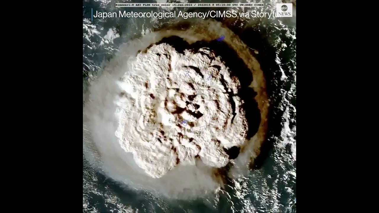 Satellite pictures show huge Tonga volcano blast - The Global Herald