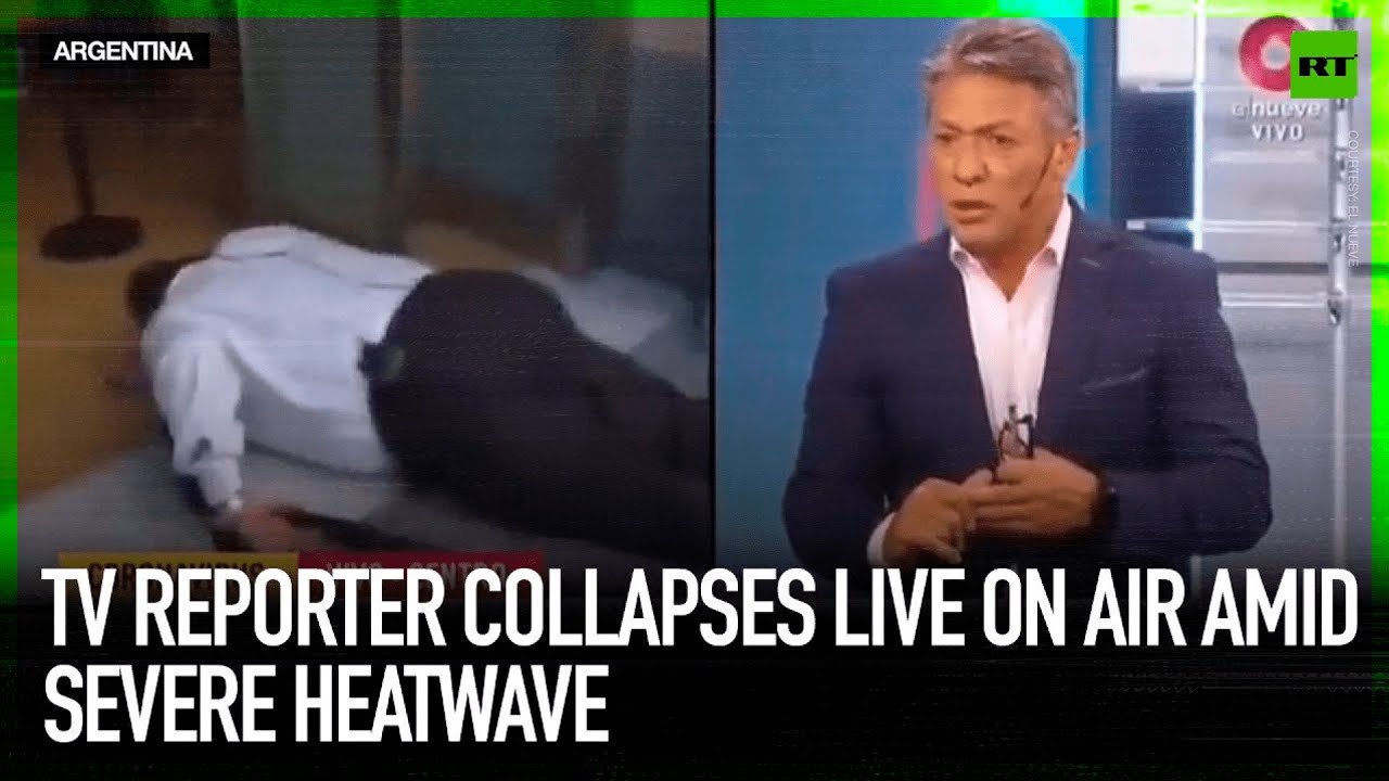 TV reporter collapses live on air amid severe heatwave - The Global Herald