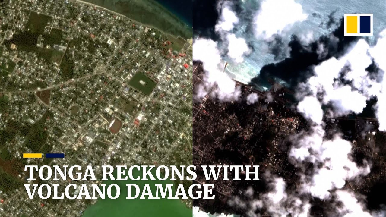 New images reveal scale of damage after volcano eruption in the Pacific ...