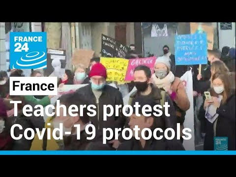 French teachers march a second time against handling of Covid-19 crisis ...