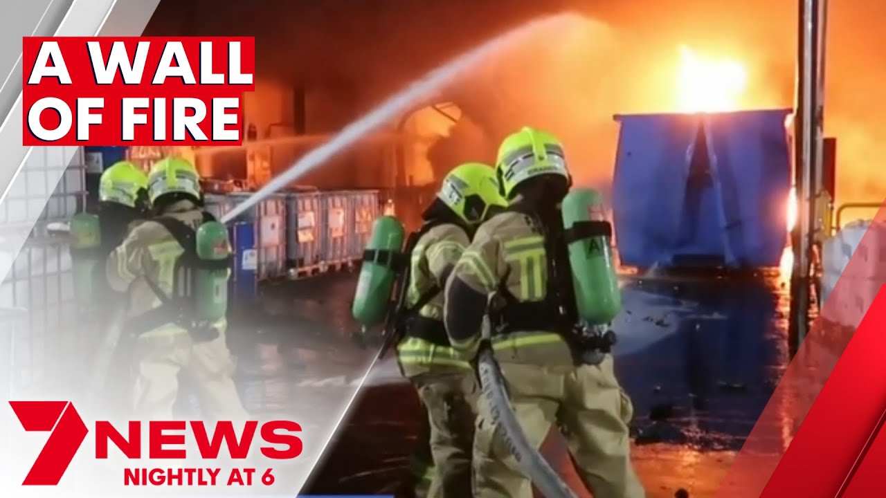 Cleanaway building at Glendenning destroyed in large fire | 7NEWS - The ...