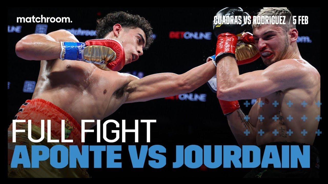 Aaron Aponte vs Louis Jordain (Full Fight: Cuadras-Rodriguez Undercard ...