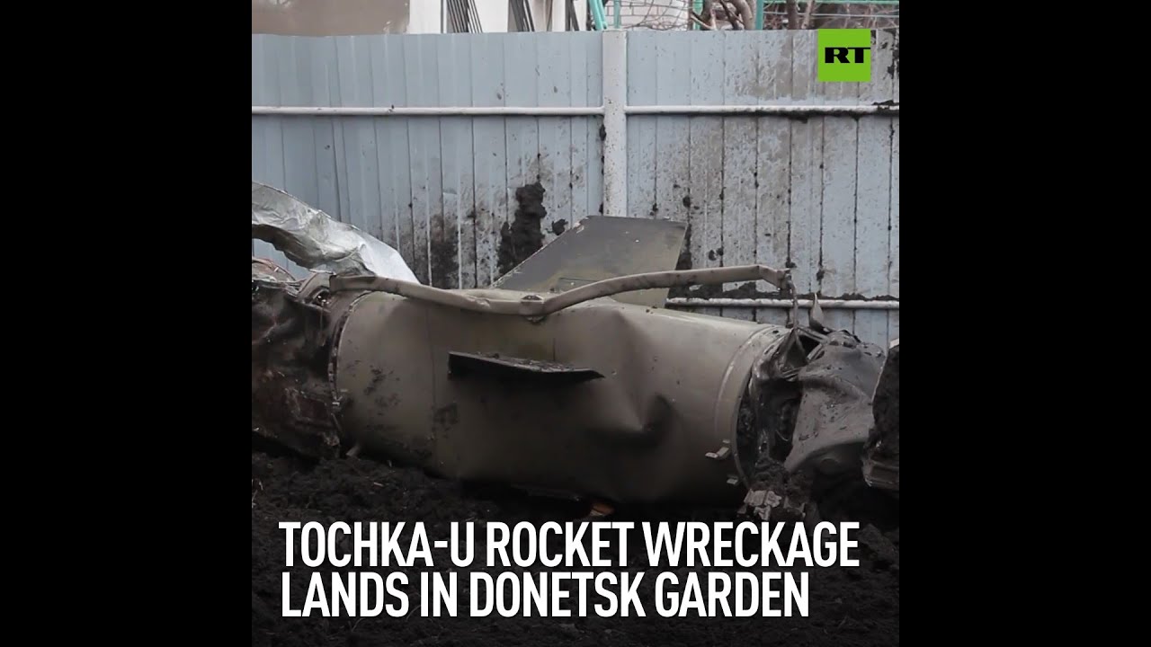 Tochka-U rocket wreckage lands in Donetsk garden - The Global Herald